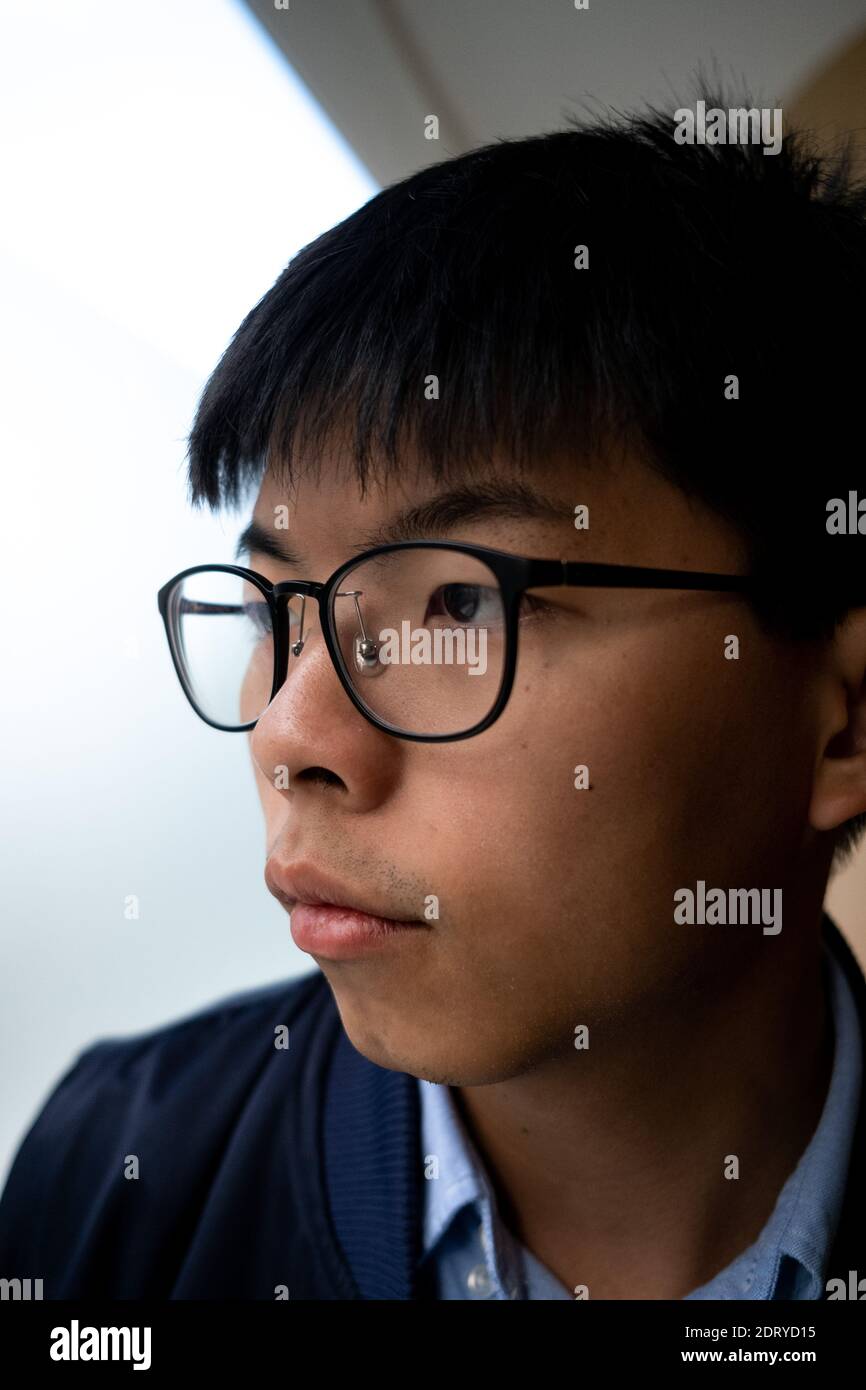 HONG KONG - PORTRAIT - JOSHUA WONG Portrait de Joshua Wong, leader de ...
