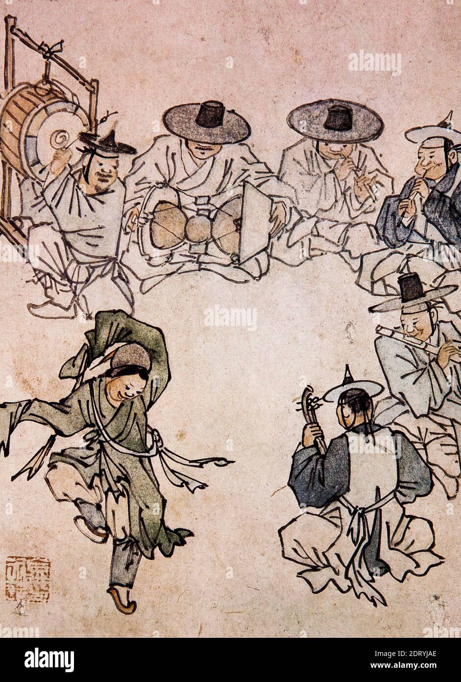 National museum of korea kim hong do hi-res stock photography and ...