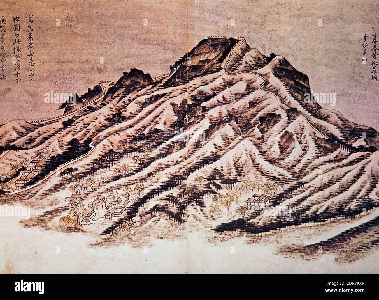 Korean painting, Damzol, Kang Hee-eon, Inwangsan, Private collection ...