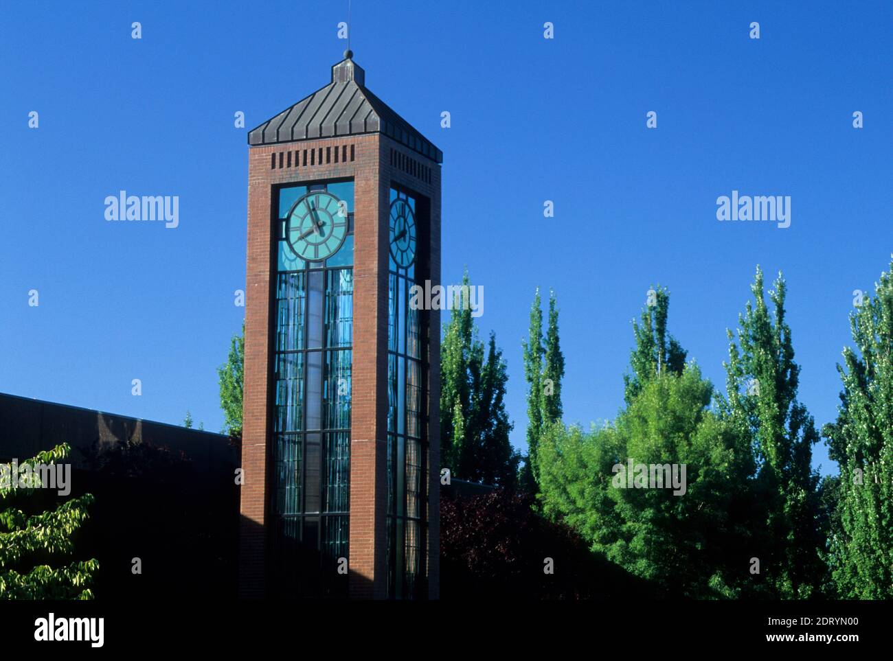 Brick clock tower hi-res stock photography and images - Alamy