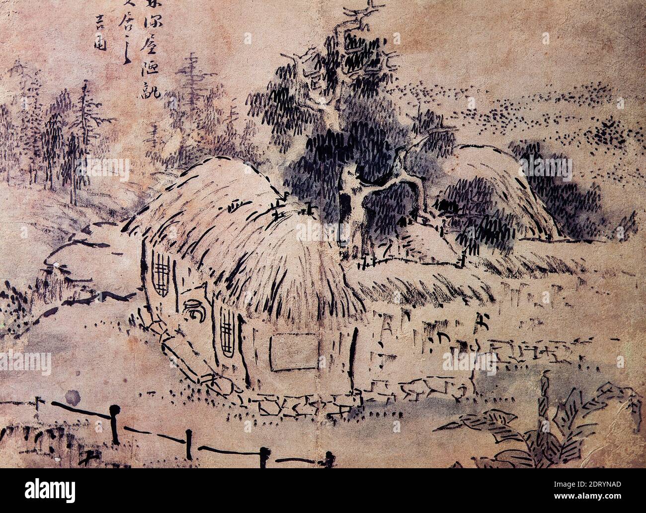 Korean painting, petroleum mine, Im Shim Okrudo, private collection ...