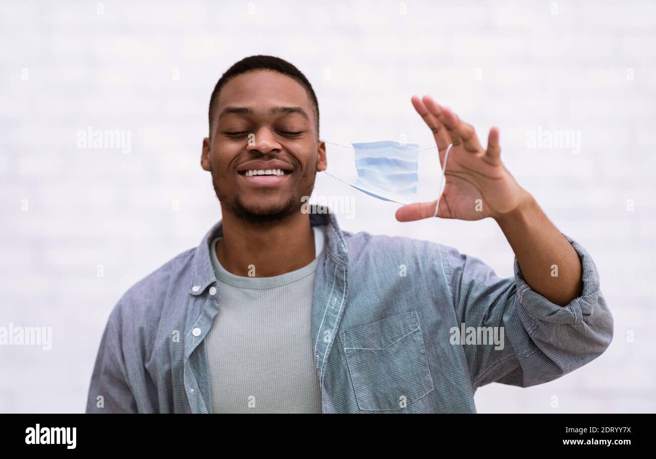 Man taking off face hi-res stock photography and images - Alamy