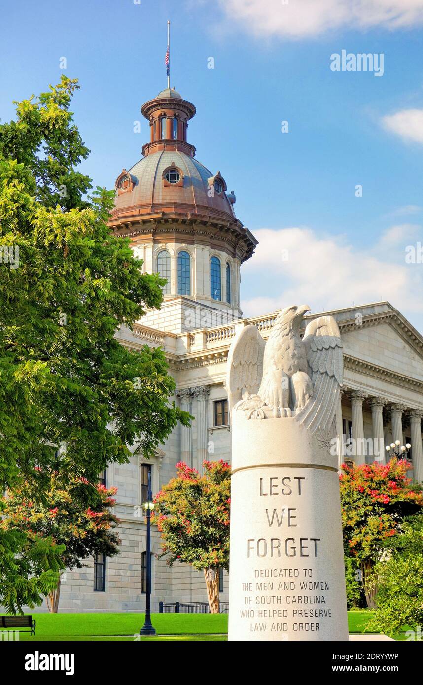 A low angle shot of the South Carolina State House Stock Photo - Alamy