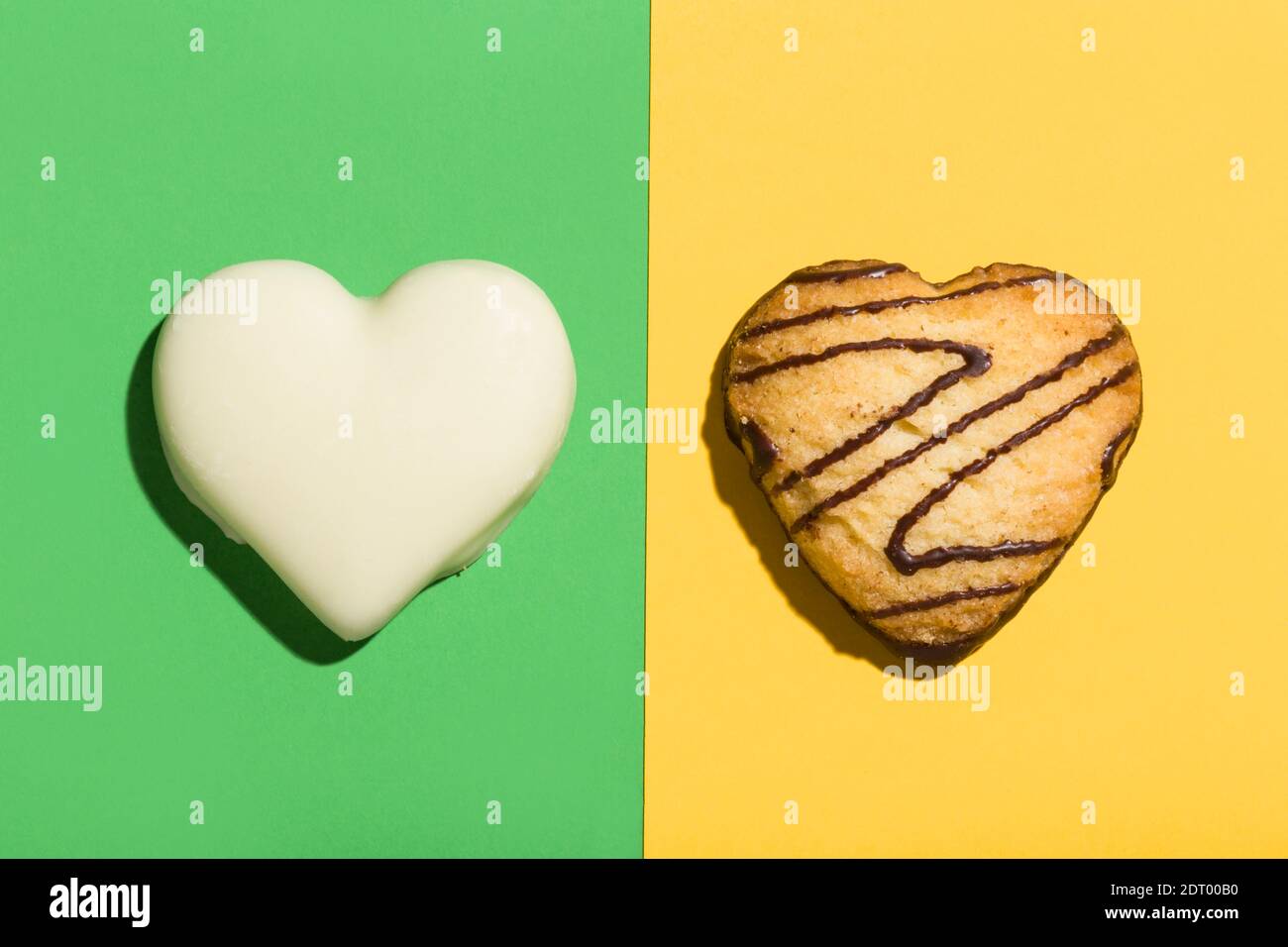 Overhead view two heart hi-res stock photography and images - Alamy