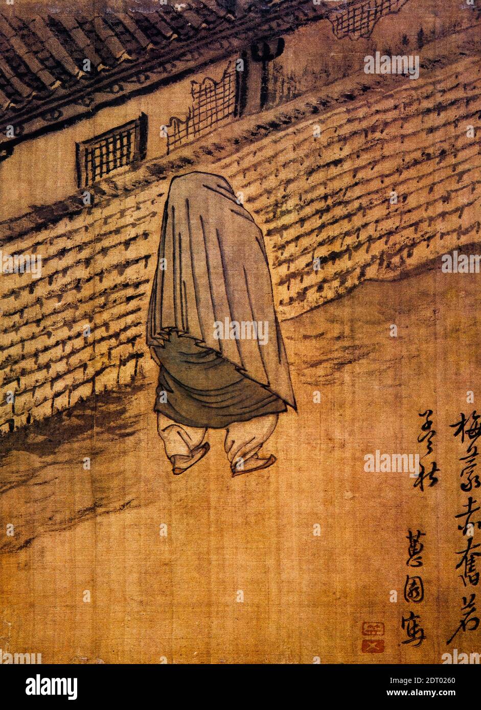 Korean painting, Hye-won, Shin Yun-bok, a bitter woman, ink painting ...