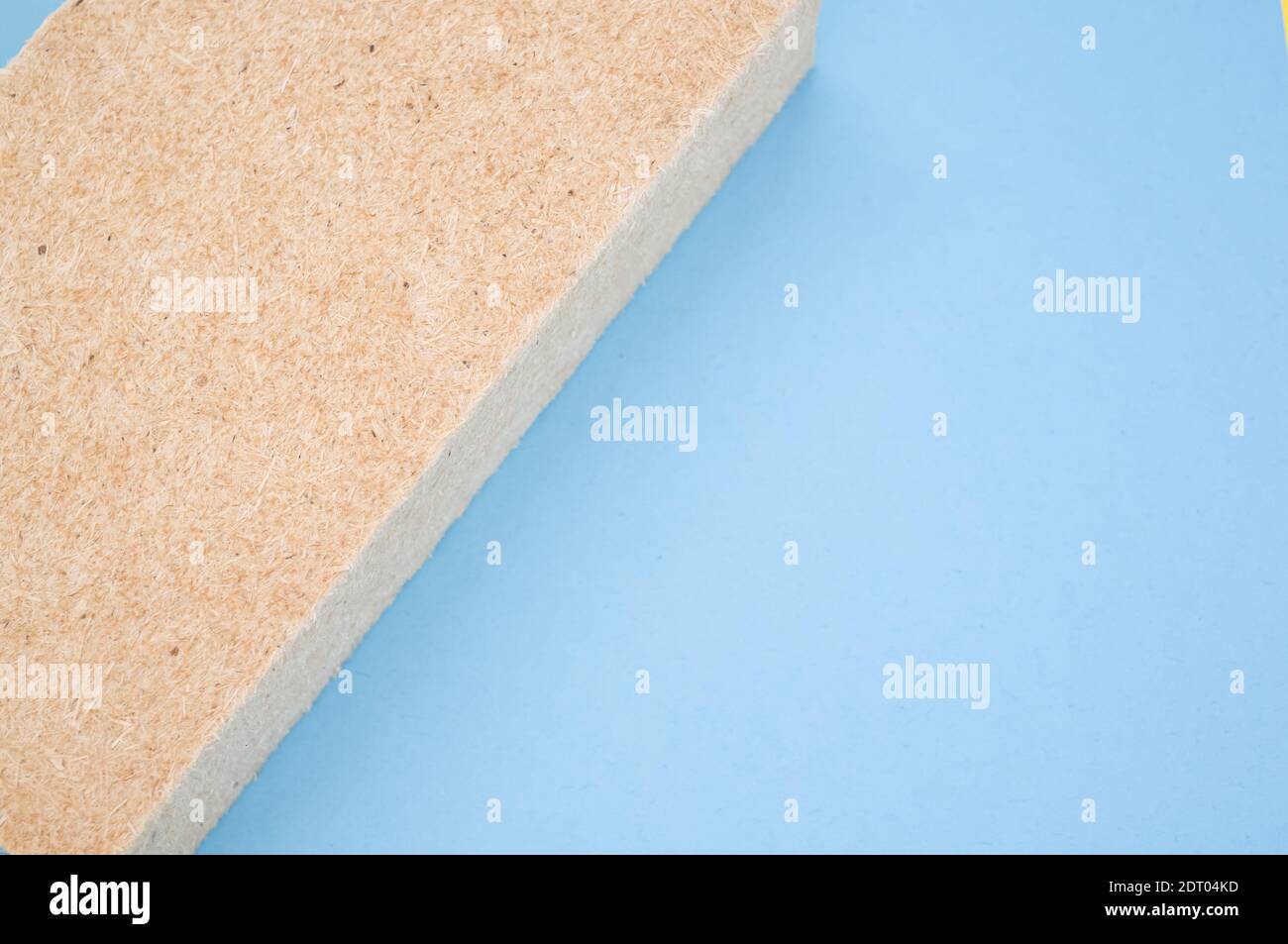 A top view of building thermal insulations made of ecologic materials ...