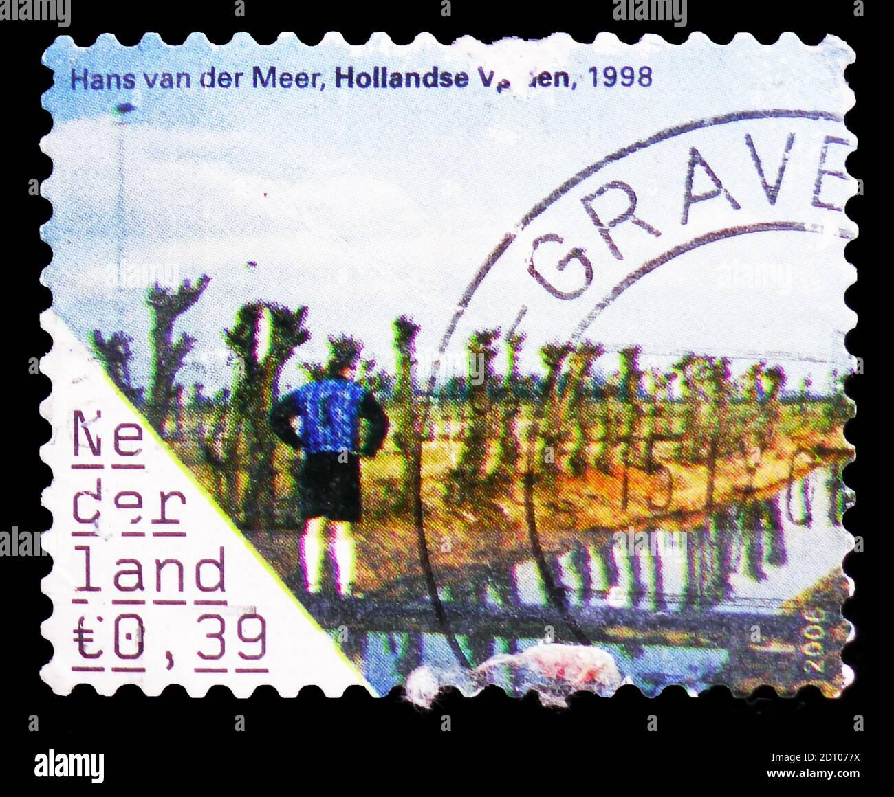 MOSCOW, RUSSIA - FEBRUARY 21, 2019: A stamp printed in Netherlands ...