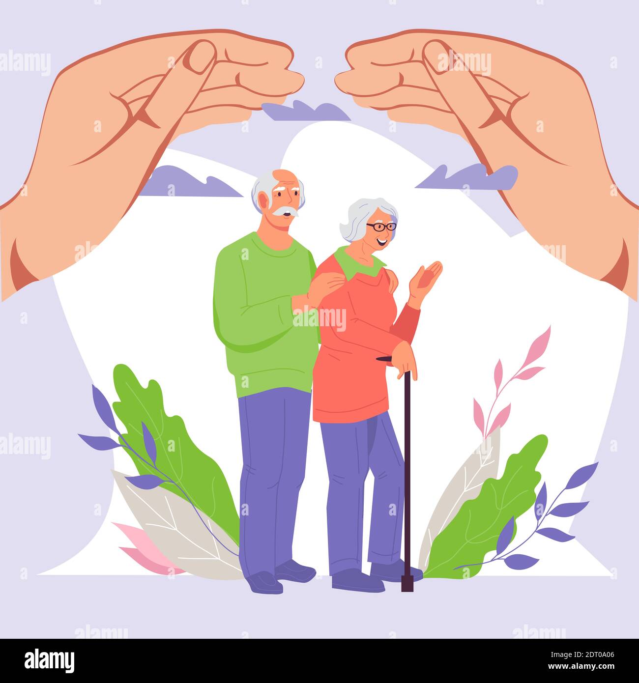 Insurance, life safety and medical care for senior elderly people ...