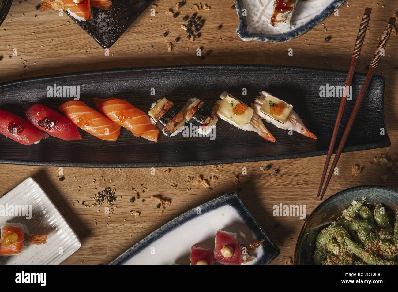 Sashimi rice edamame hi-res stock photography and images - Alamy