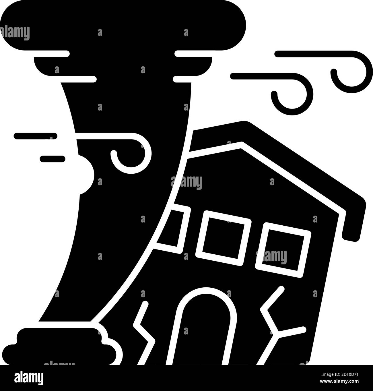 Hurricane damage to building Cut Out Stock Images & Pictures - Alamy