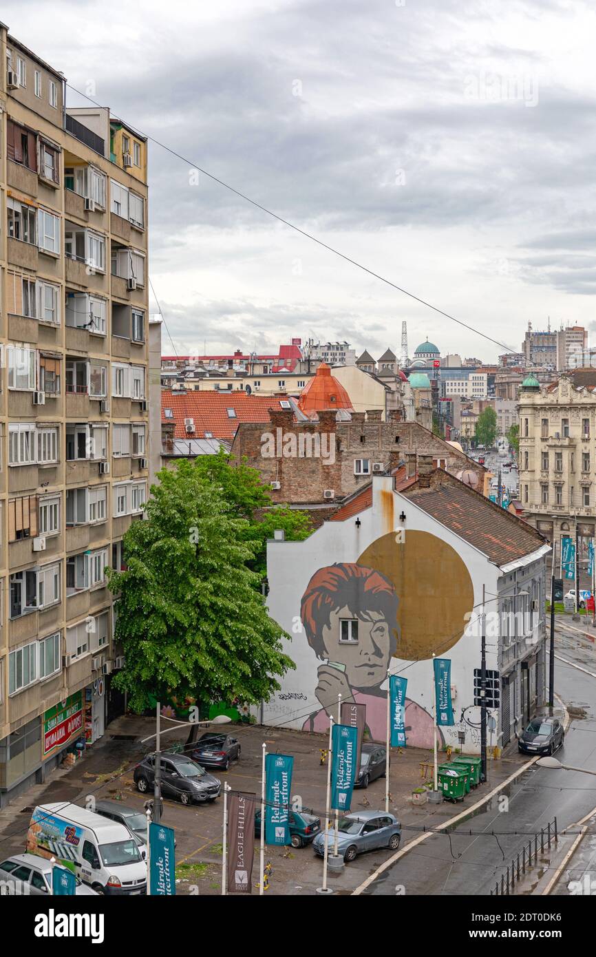 Belgrade, Serbia - April 27, 2019: Sava Mala Downtown in Old Belgrade ...