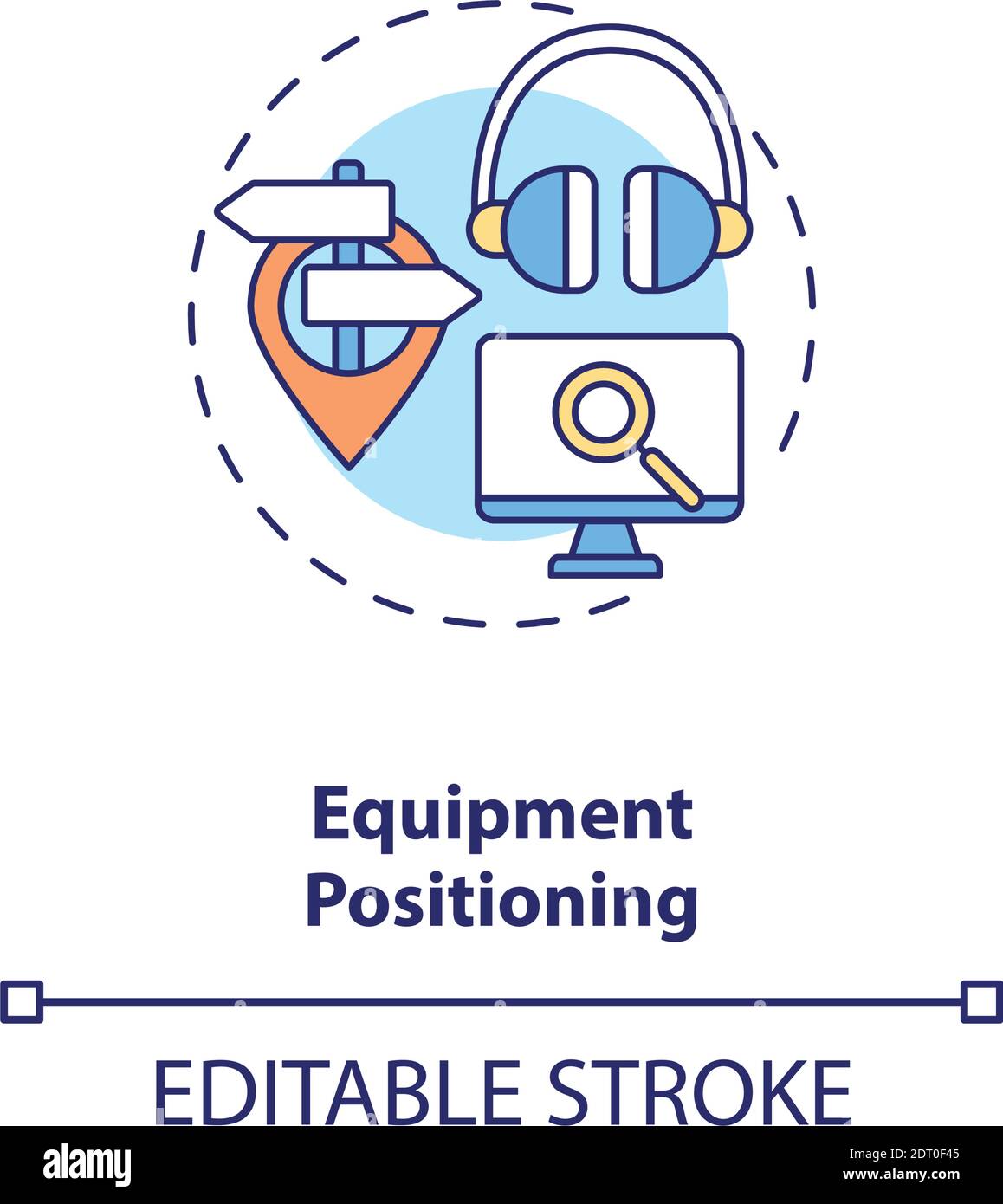 Equipment positioning concept icon Stock Vector Image & Art - Alamy