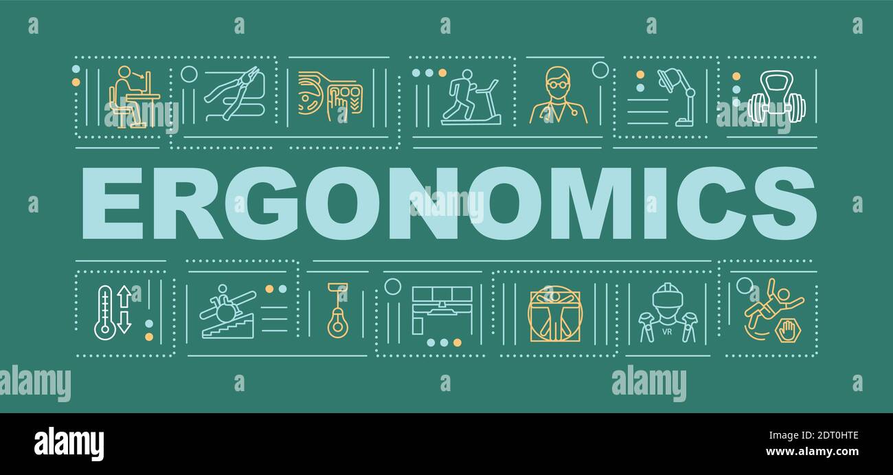 Ergonomics word concepts banner Stock Vector Image & Art - Alamy