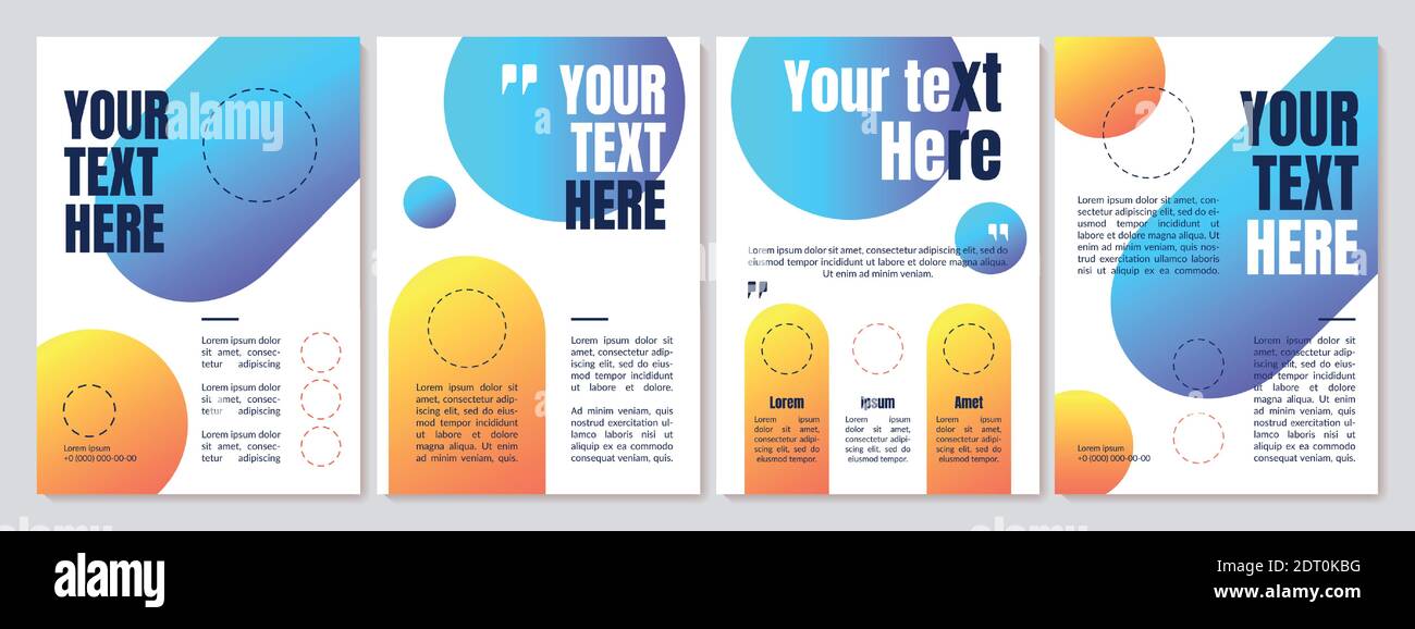 Brigth gradient brochure template Stock Vector Image & Art - Alamy