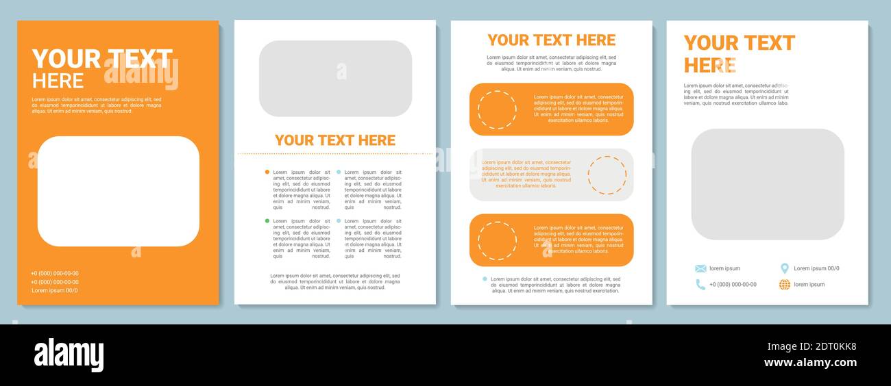 Company brochure template in minimal hi-res stock photography and ...