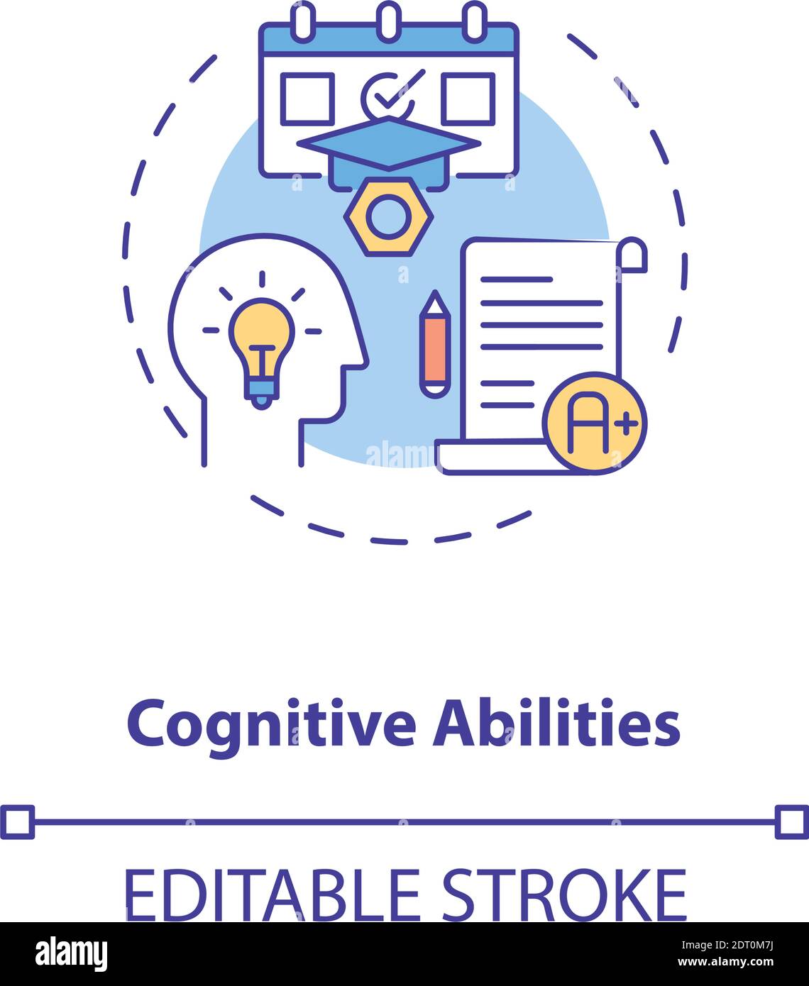 Cognitive abilities concept icon Stock Vector Image & Art - Alamy