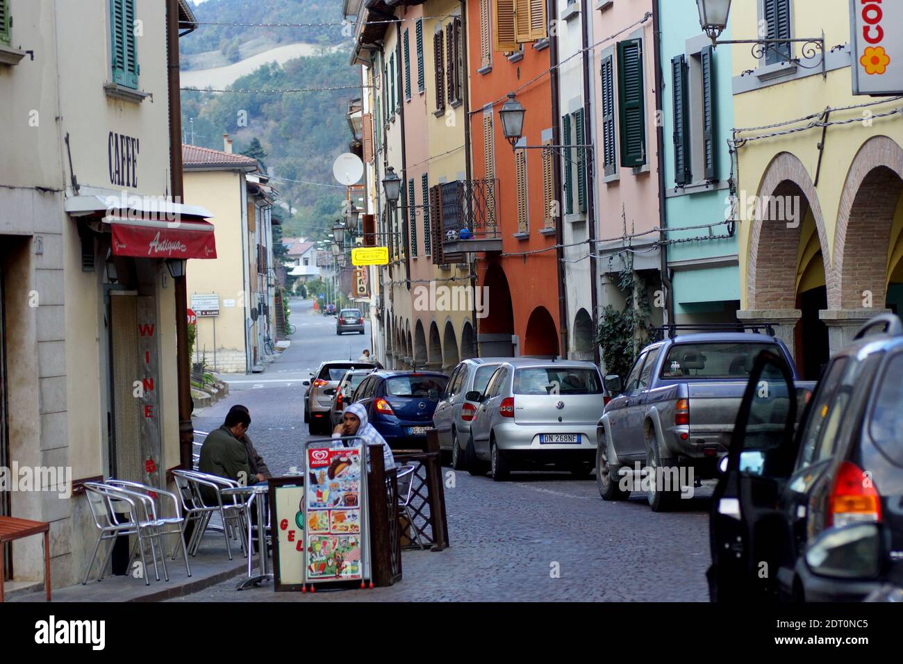 The historic center of Galeata. Emilia-Romagna, Forlì-Cesena, Italy ...