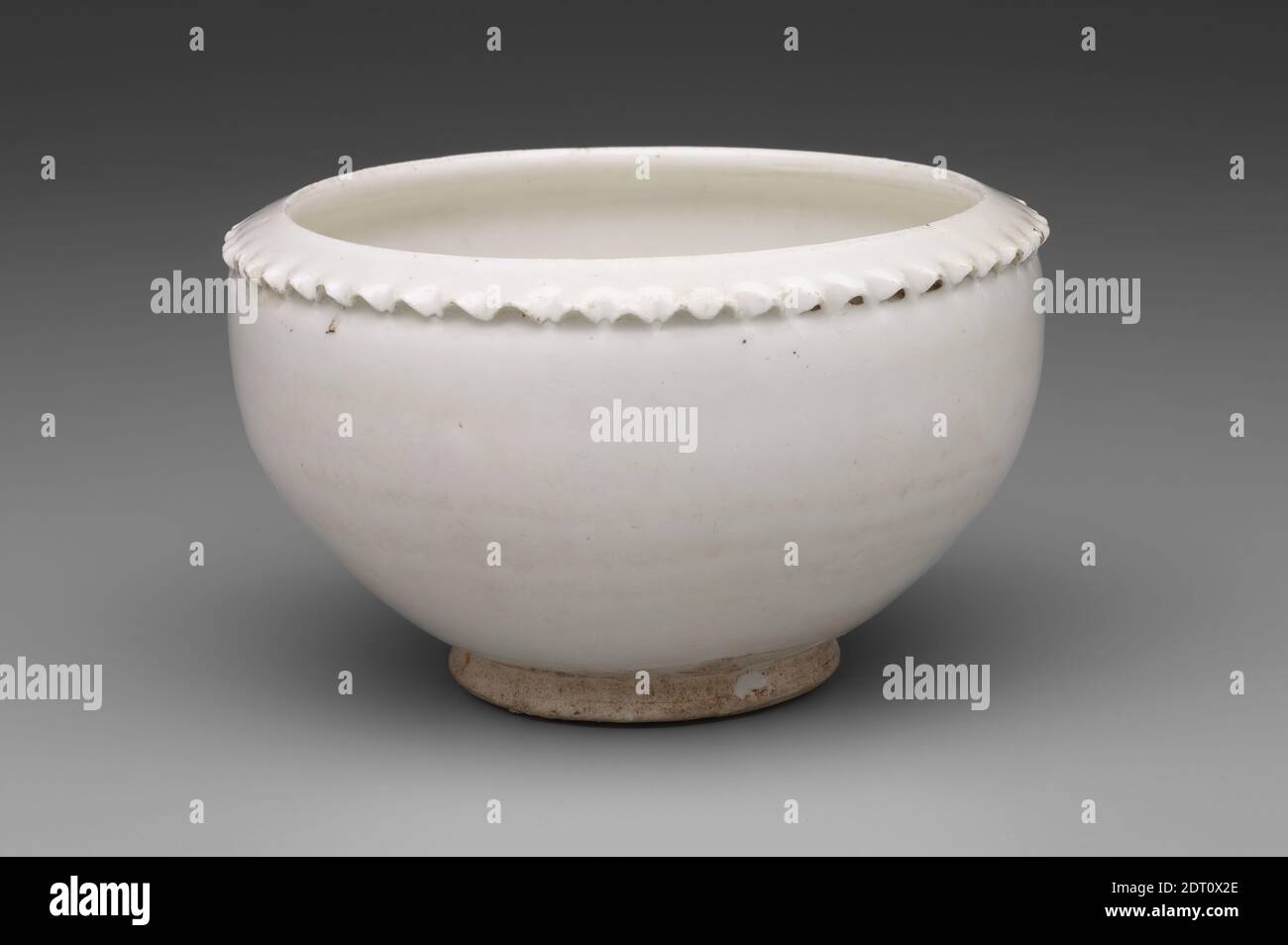Bowl with Foliate Rim, 10th century, Porcelain (Ding ware), 2 3/4 × 4 3 ...