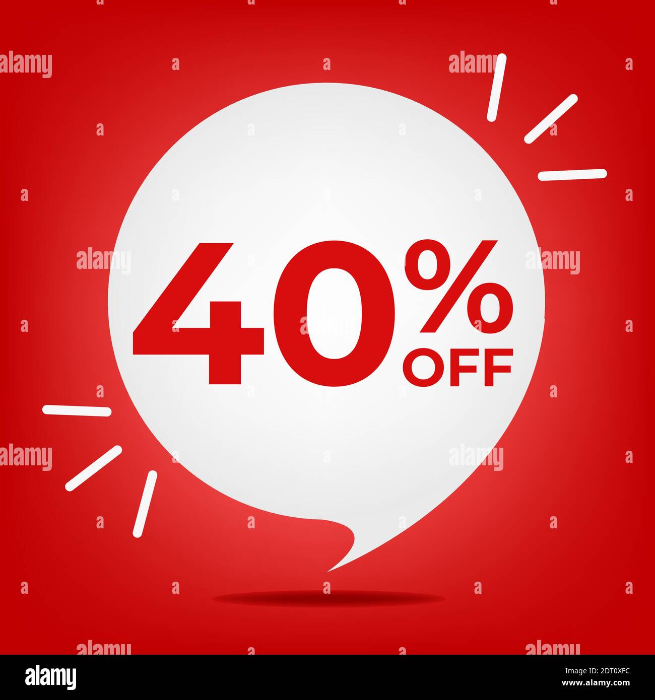 Red 40 on white background Stock Vector Images - Alamy