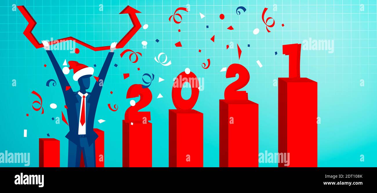 Creative design concept for the year 2021. 3D illustration Stock Photo ...