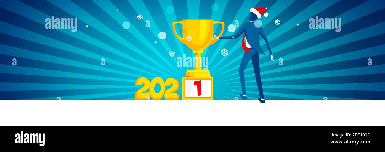 Creative design concept for the year 2021. 3D illustration Stock Photo ...
