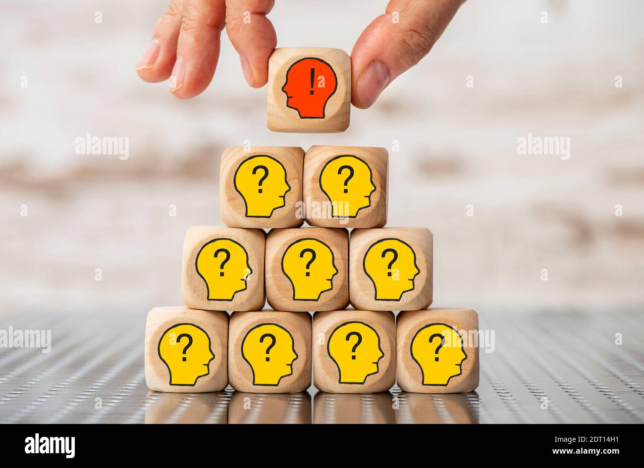 Question and answer as teamwork Stock Photo - Alamy