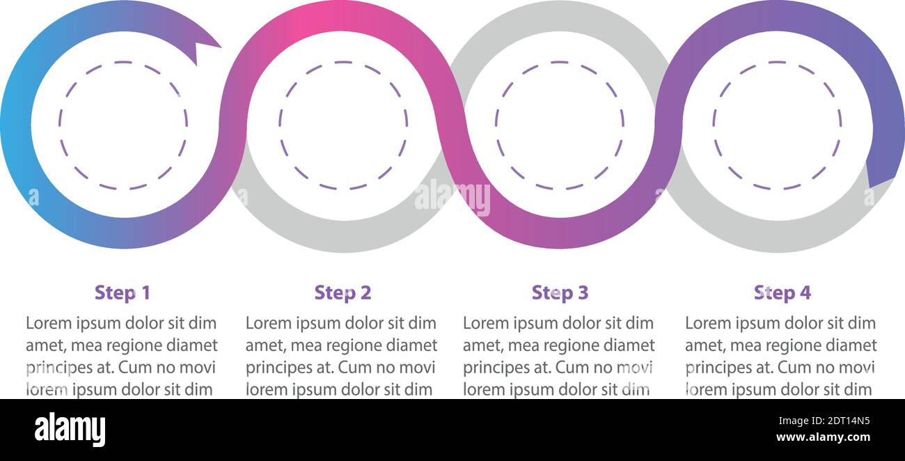 Empty bright flowchart vector infographic template Stock Vector Image & Art - Alamy