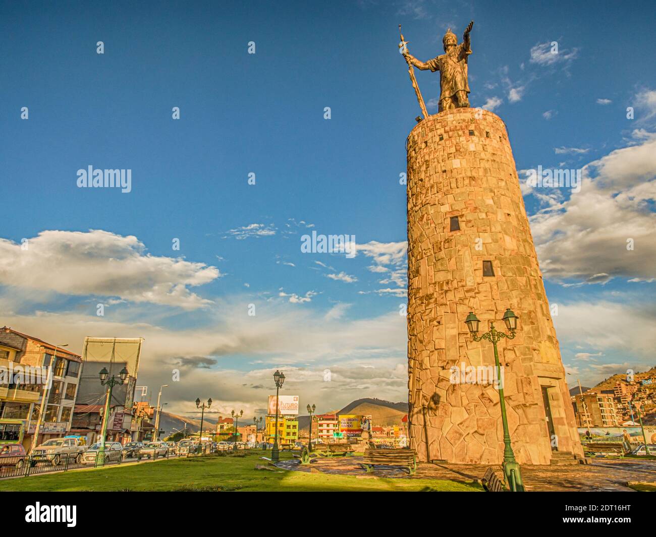 Cusco, Peru - May 23, 2016: Inca Pachacutec Monument. It was ...