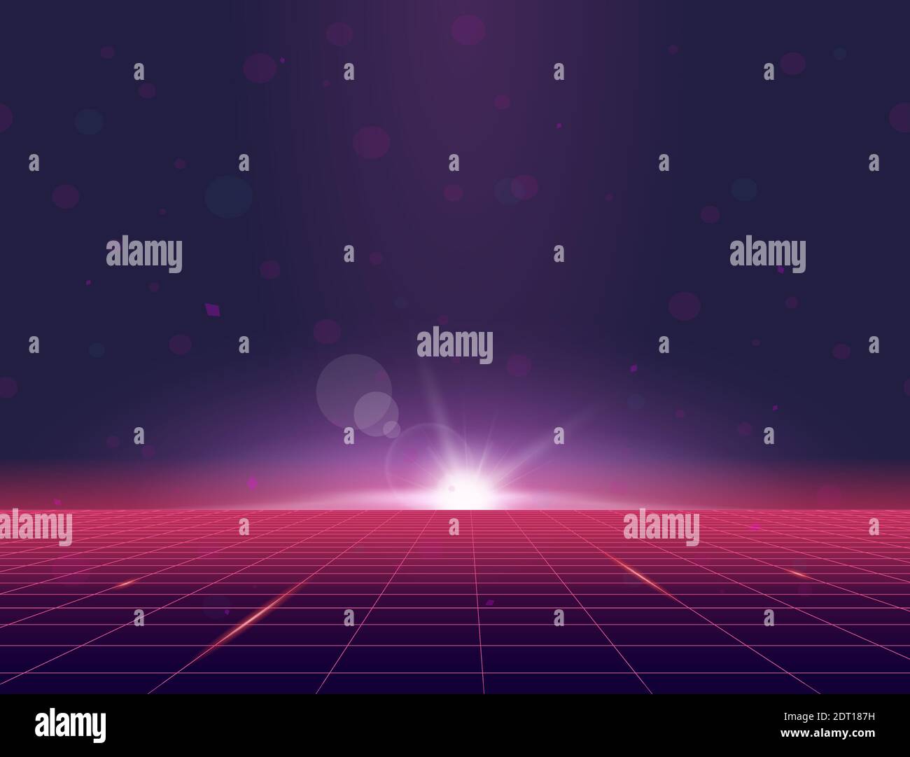 3d perspective grid background Stock Vector Images - Alamy