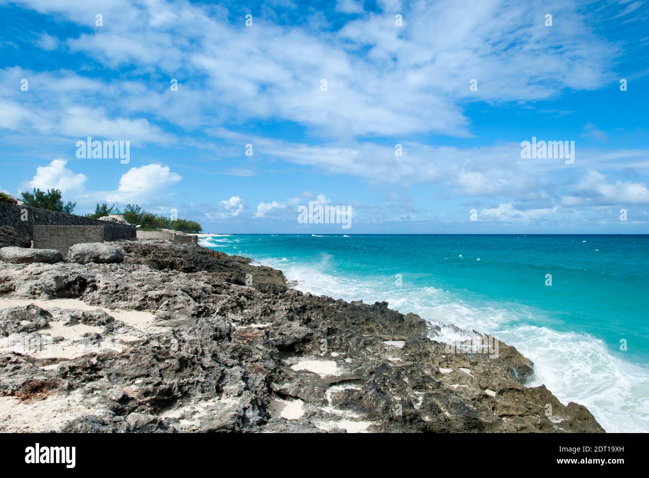 The rocky landscape outside tourist sandy beaches at the tip of ...