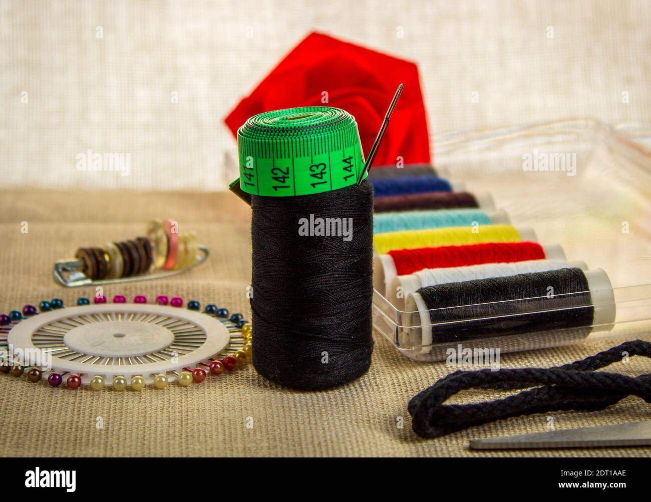 Needle threads and tools with handmade materials. Handmade tools and ...