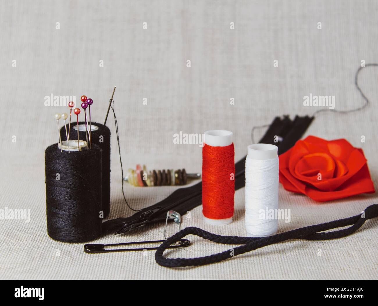 Needle threads and tools with handmade materials. Handmade tools and ...