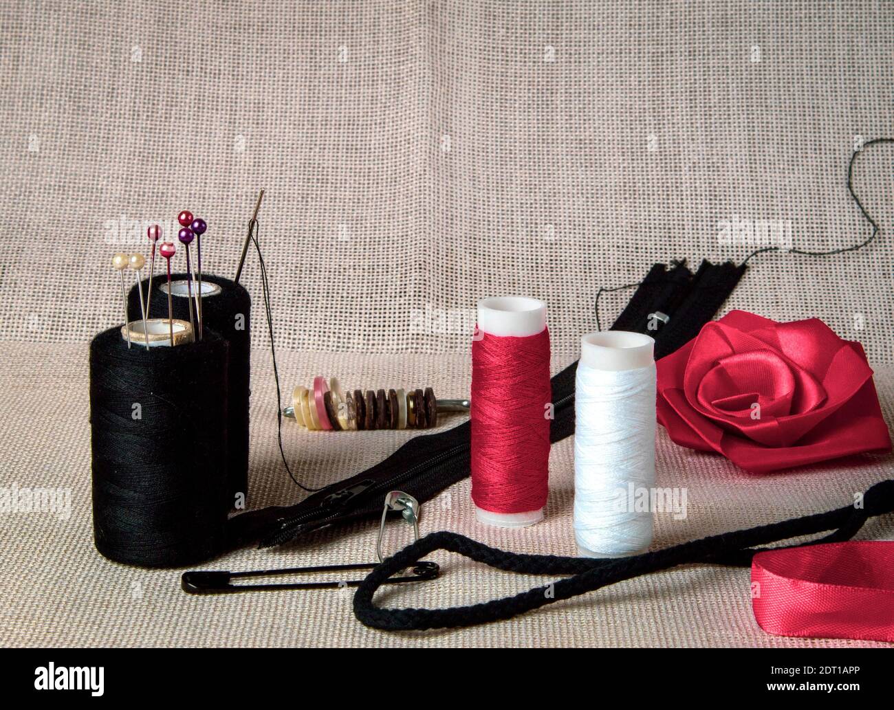 Needle threads and tools with handmade materials. Handmade tools and ...