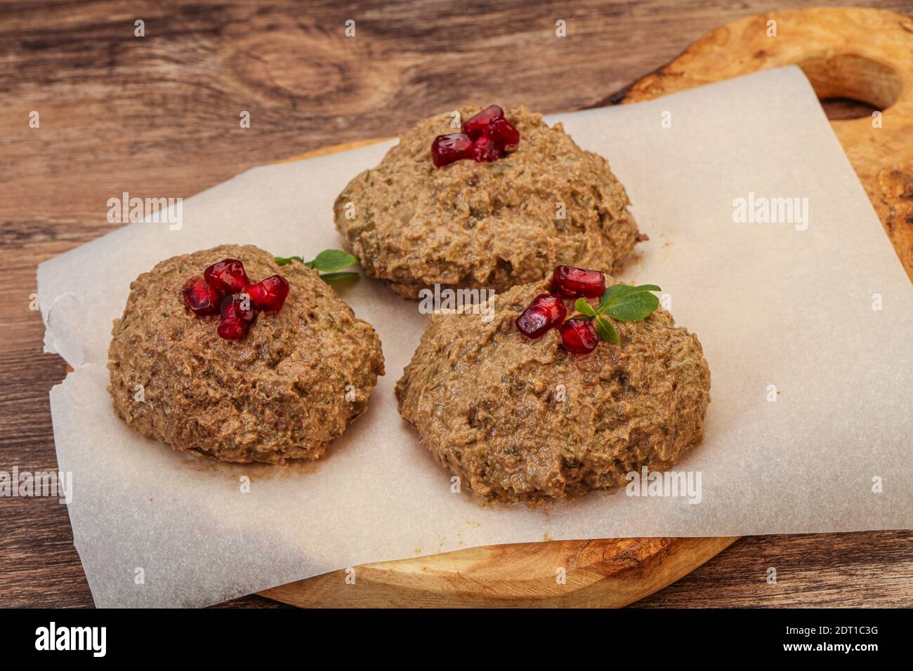 Georgian cuisine - pkhali from beans and spices Stock Photo - Alamy