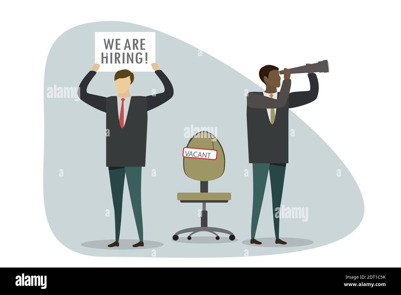 Businessmen are hiring, human resource recruitment concept,people with ...