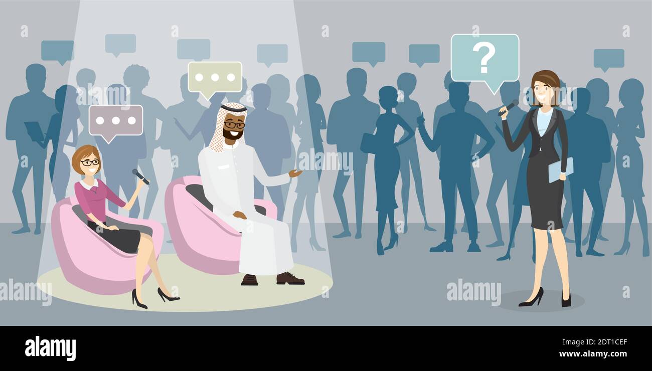 Middle east female reporter hi-res stock photography and images - Alamy