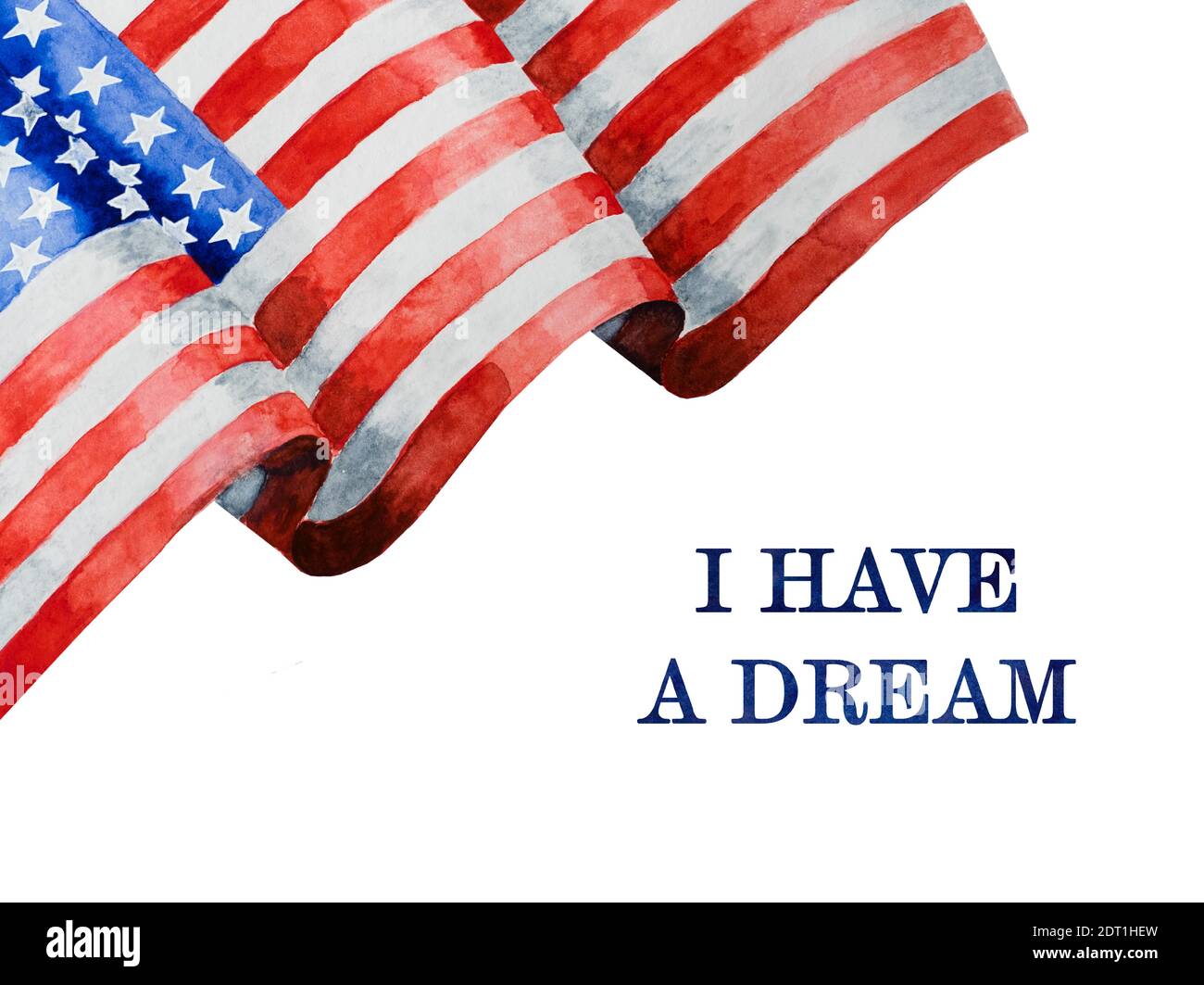 Beautiful greeting card with the image of the American Flag. Textured ...