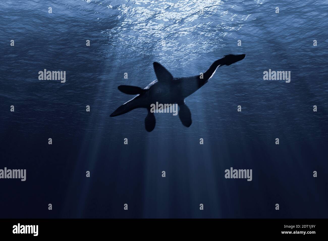 Diver's point of view of Lake Monster Stock Photo - Alamy