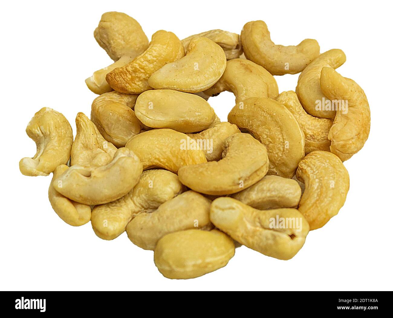 Cashew kernels on a white background isolate Stock Photo - Alamy