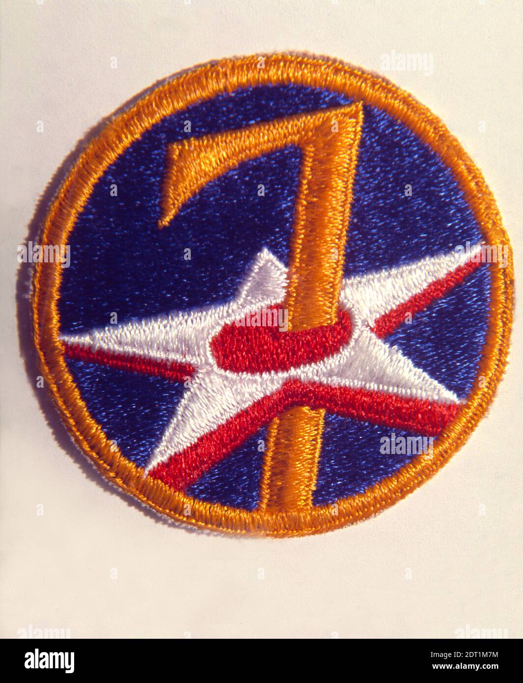 WWII 7th Army Air Corps shoulder patch and Medallion of the USAAC ...