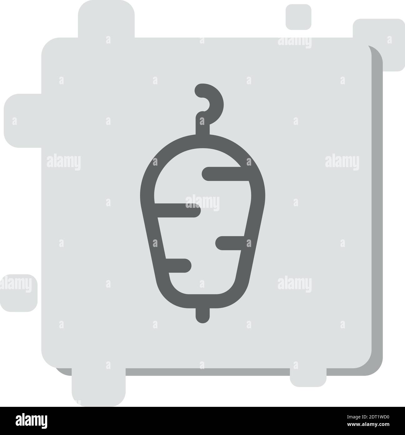 doner kebab vector icon modern simple vector illustration Stock Vector ...