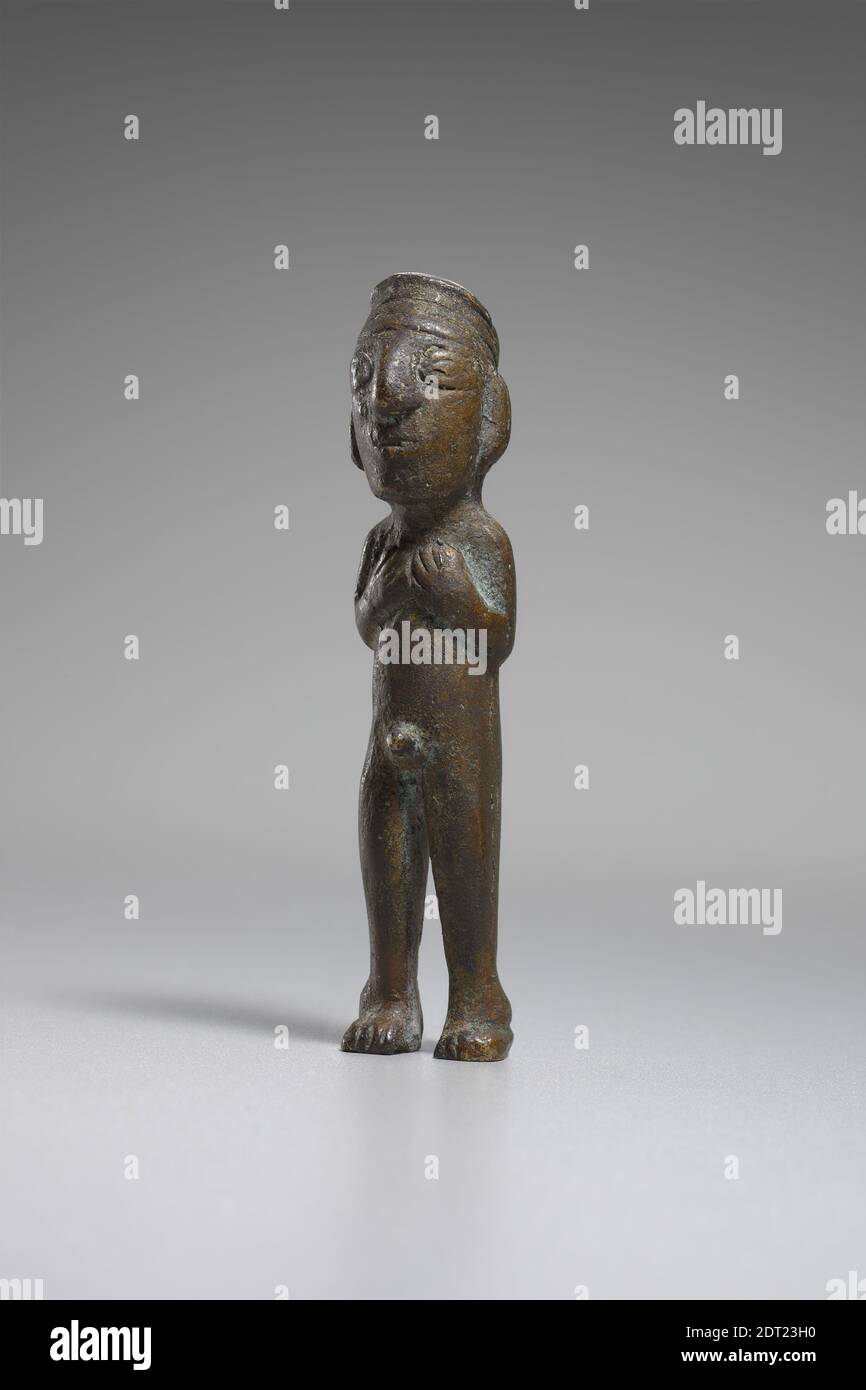Maker: Unknown, Standing Male Figure, Copper alloy, 7 cm (2 3/4 in ...