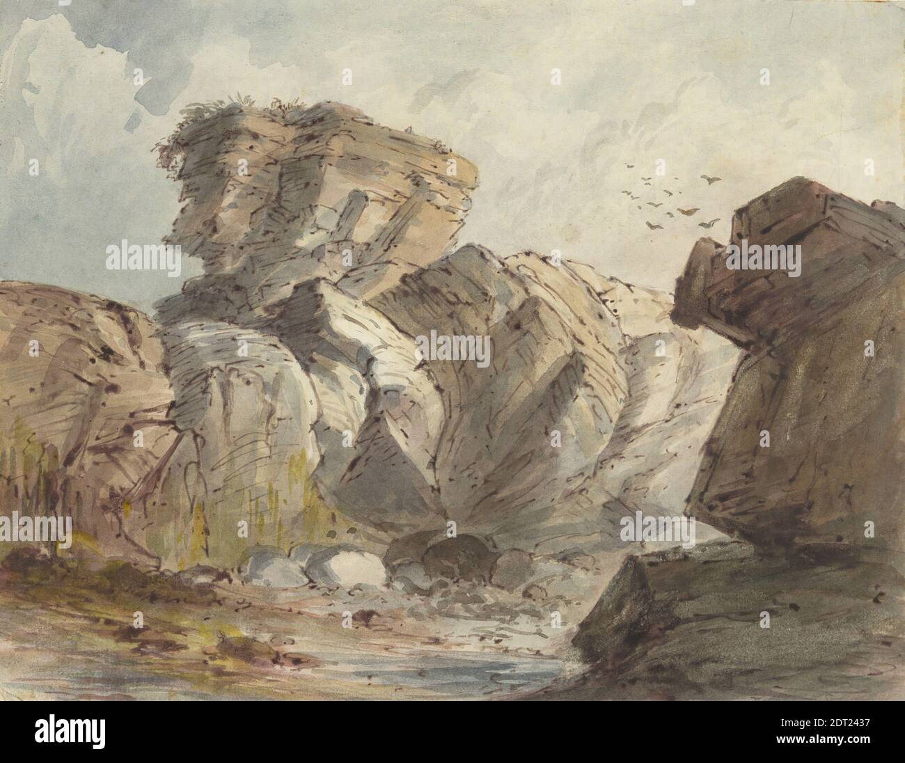 Artist: Truman Seymour, American, 1824–1891, Rocky Landscape, 19th ...