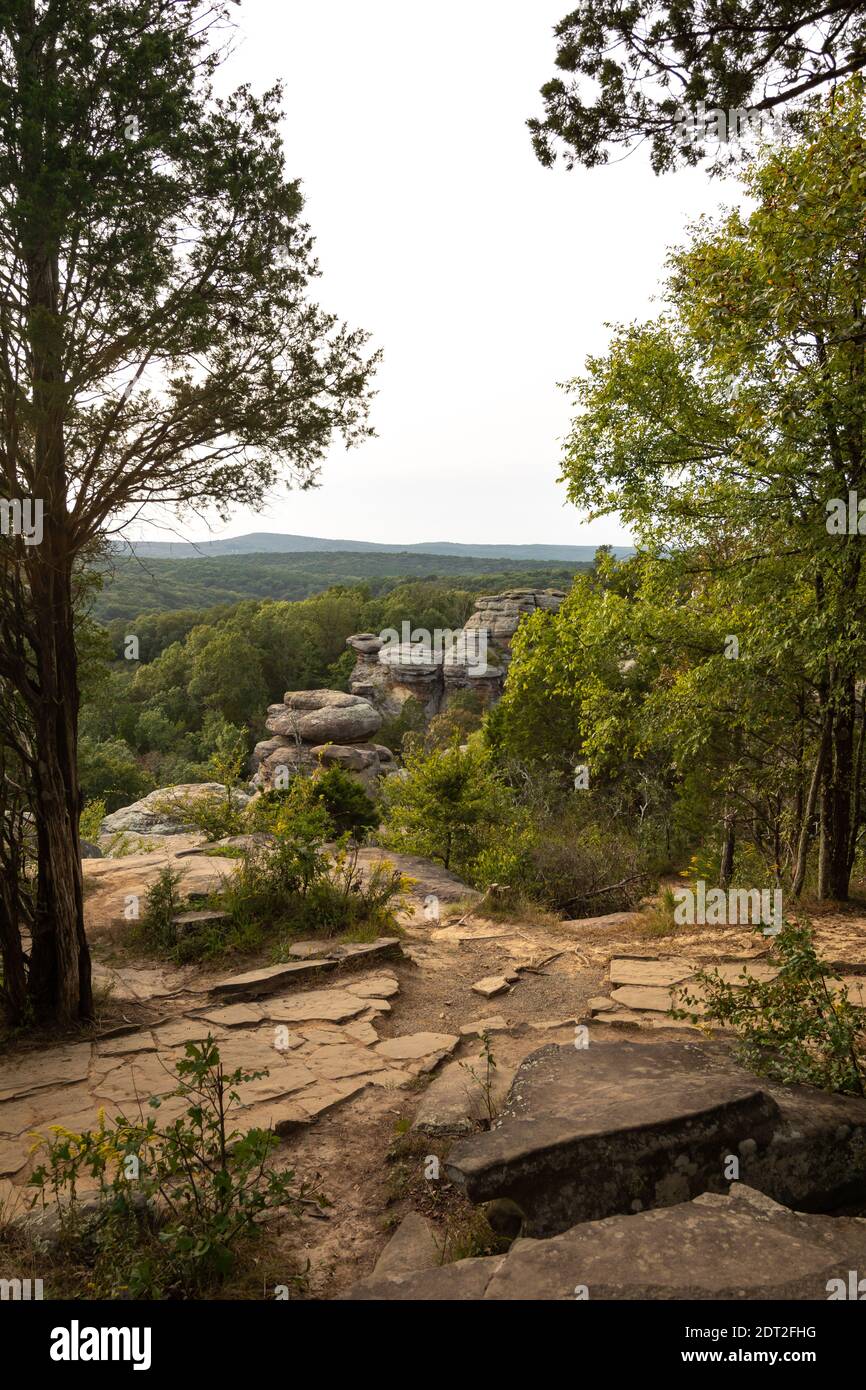 View out over the Garden Of The Gods as sunset approaches. Shawnee ...