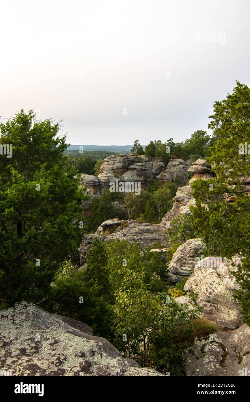 View out over the Garden Of The Gods as sunset approaches. Shawnee ...