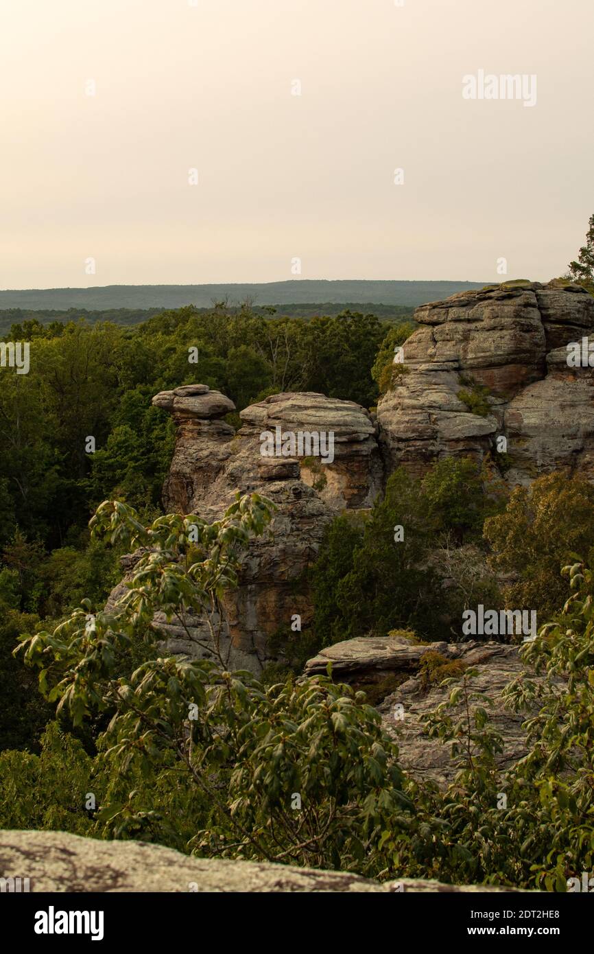 View out over the Garden Of The Gods as sunset approaches. Shawnee ...