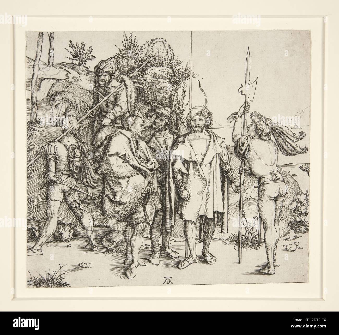 Artist: Albrecht Dürer, German, 1471–1528, Five Soldiers and a Turk on ...