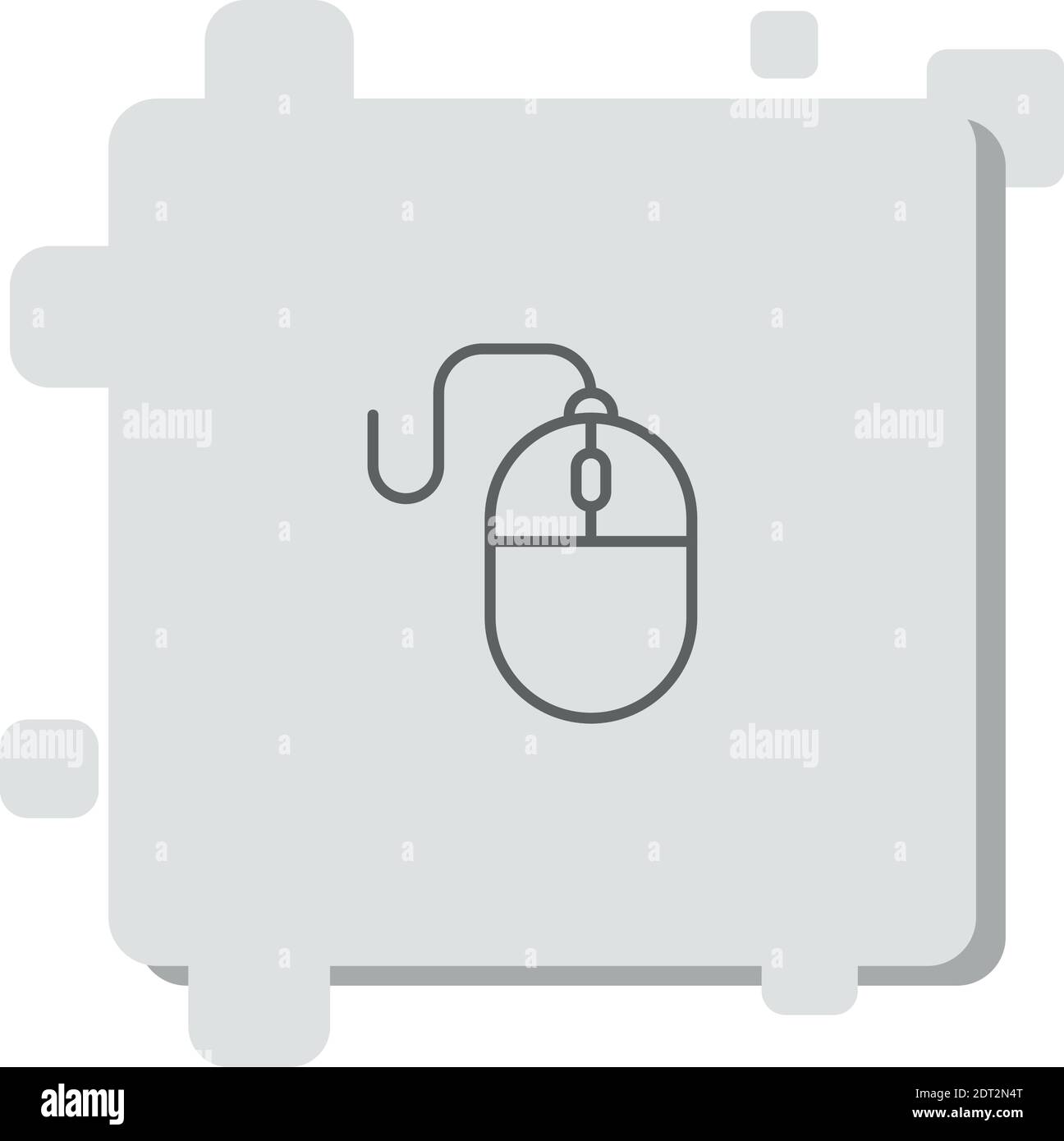 computer mouse vector icon modern simple vector illustration Stock ...