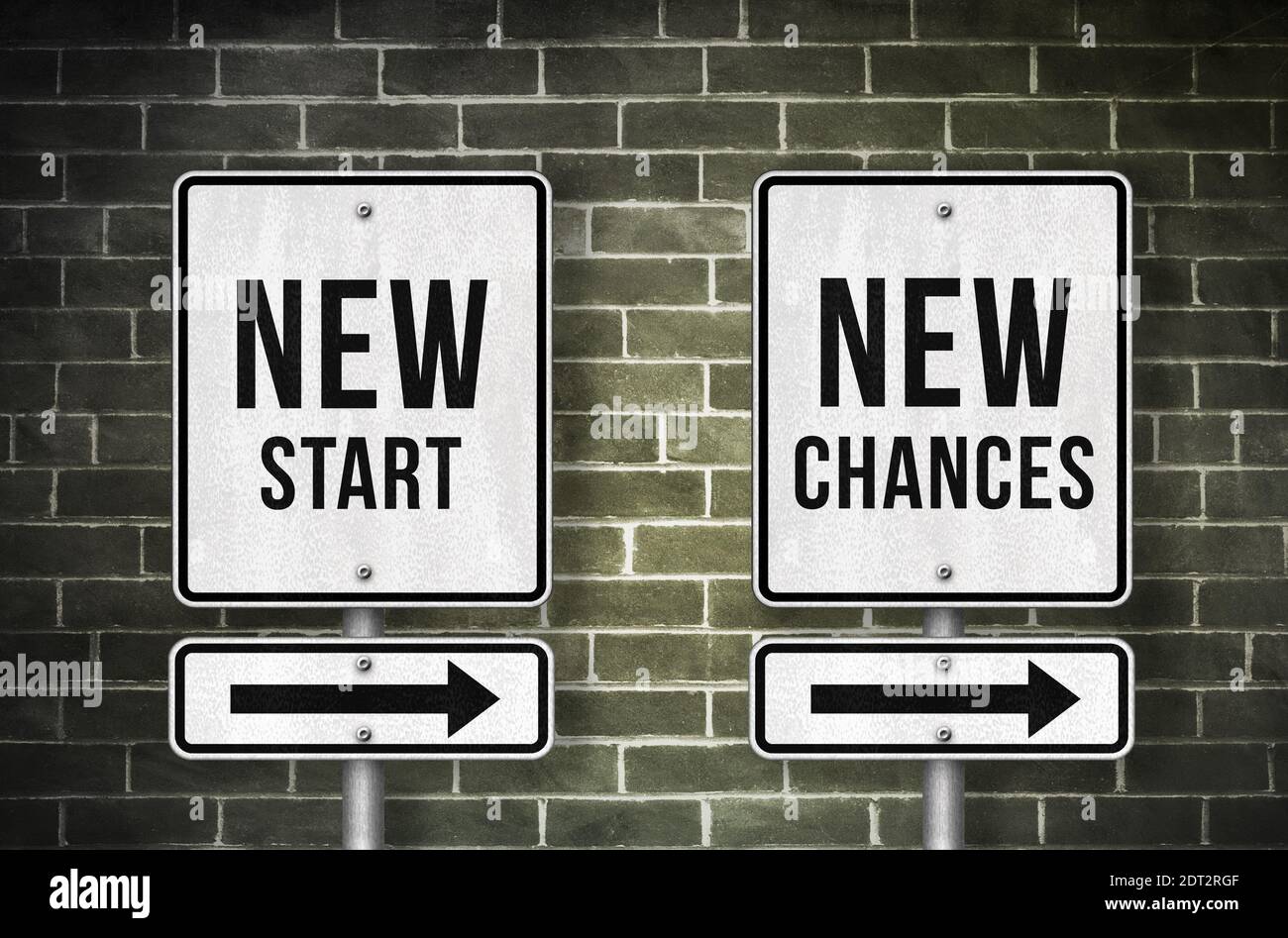 New Start and New Chances Stock Photo - Alamy