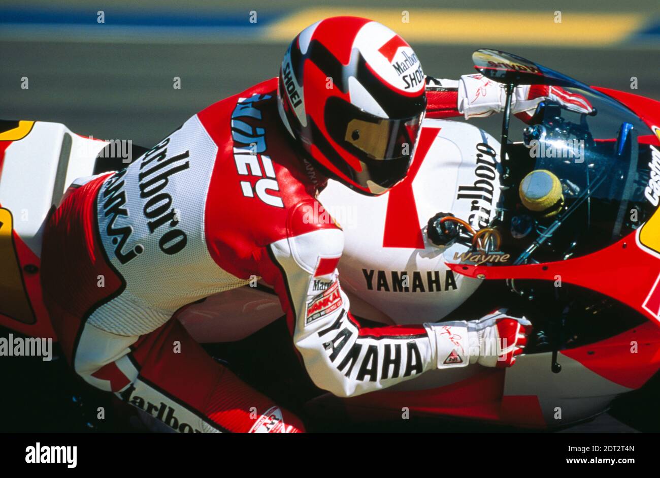 Wayne Rainey (USA), Yamaha 500, winner France GP moto 1991, Le Mans ...